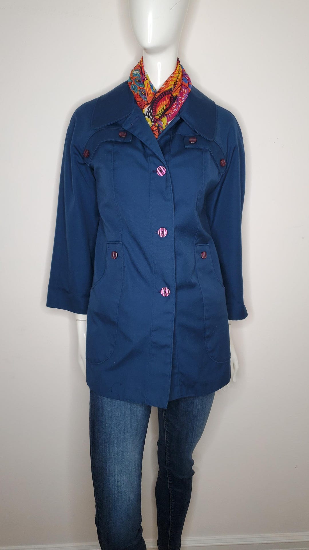 Vintage 1970s Kmart Blue Cotton Jacket Made in Japan - Etsy