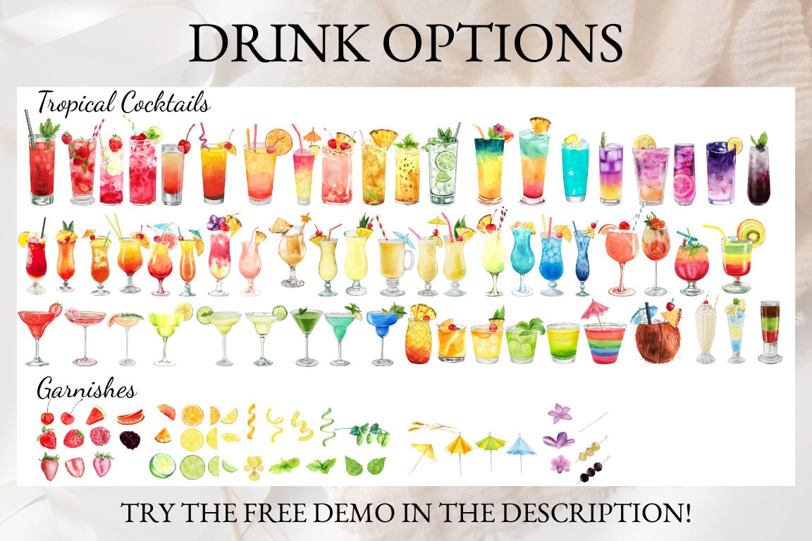 Signature Drinks Bar Menu Sign Template-signature Cocktails Sign ...