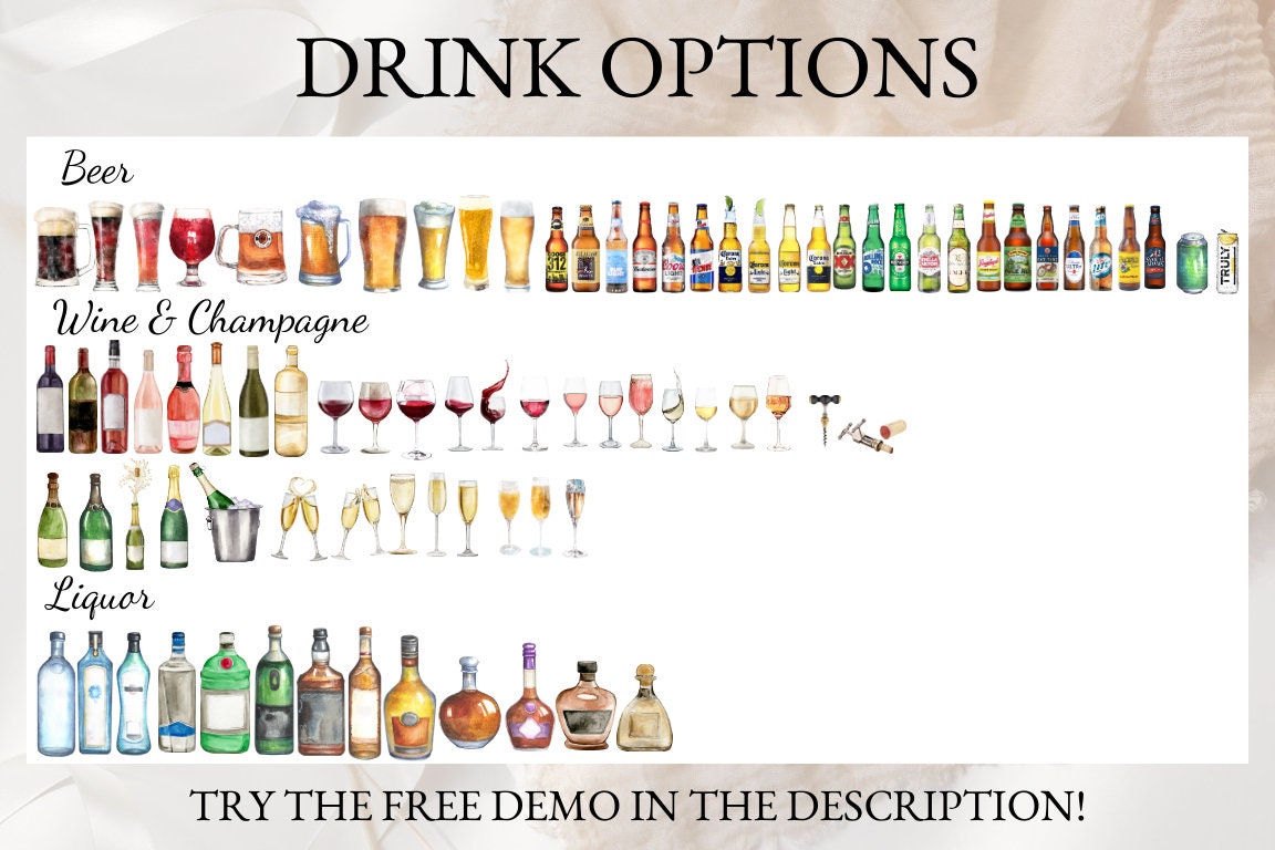 Signature Drinks Bar Menu Sign Template-signature Cocktails Sign ...