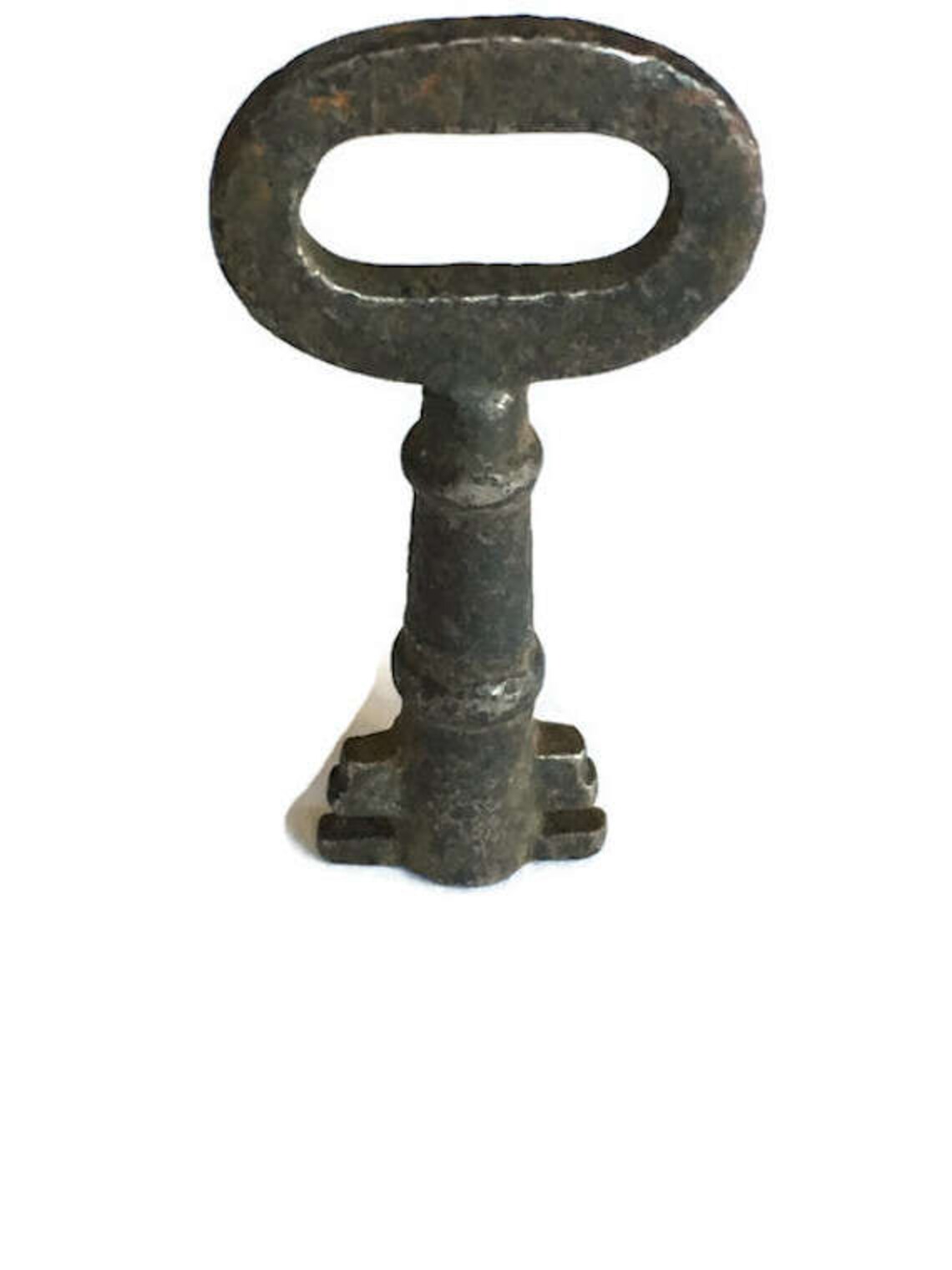 Antique Barrel Key Hollow Shank 2 Sided Bit Steampunk Rusty | Etsy