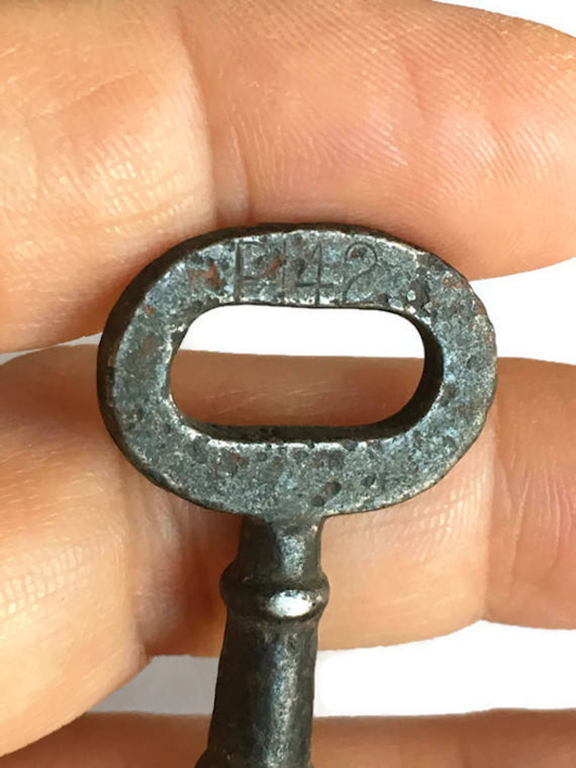 Antique Barrel Key Hollow Shank 2 Sided Bit Steampunk Rusty | Etsy