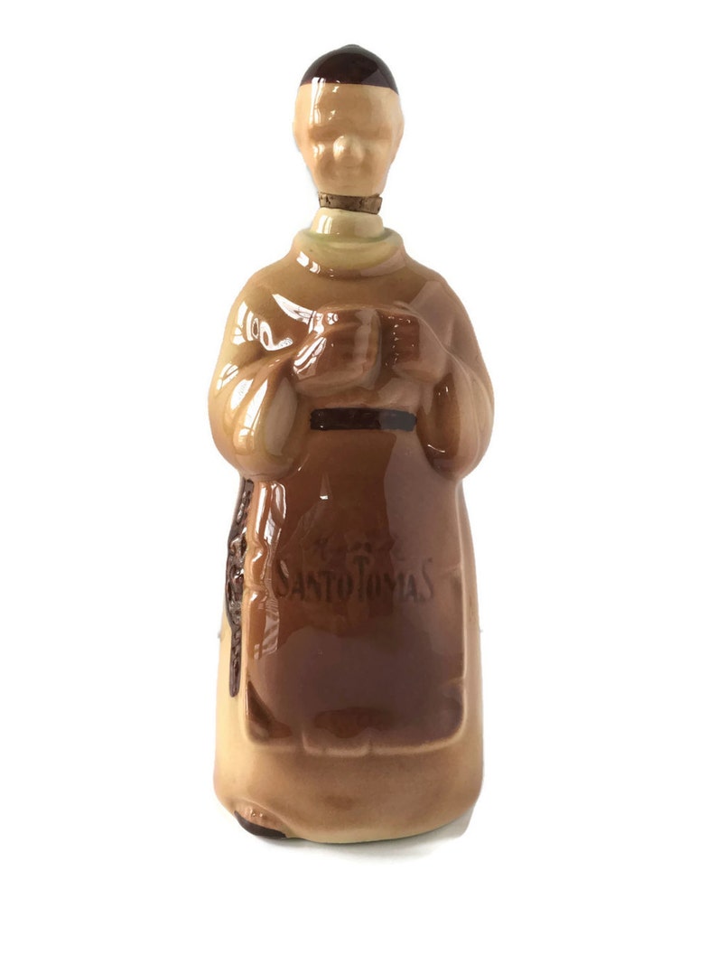 Monk decanter vintage figural friar ceramic wine liquor bottle | Etsy