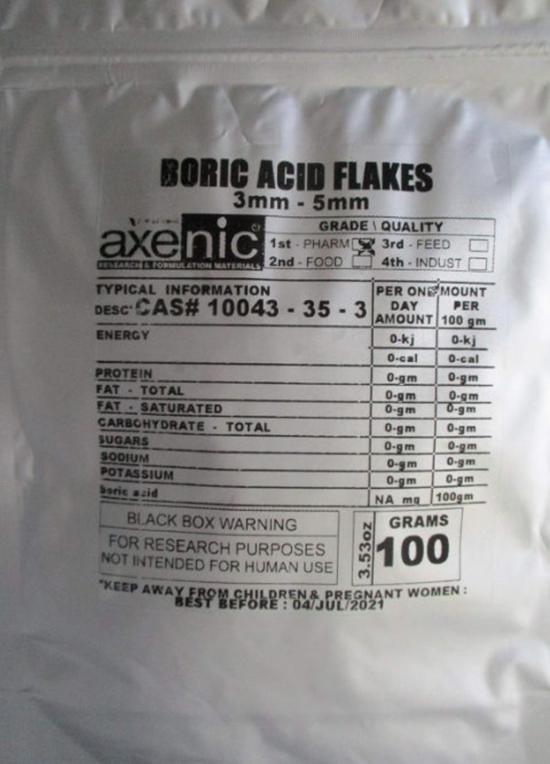 Boric Acid Flakes Fishscale Magic Fish Scale H3B03 - Etsy