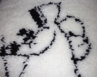 Inuit Eskimo Latch Hooking Hand Hooked Rug, Native First Nations Inuit ...