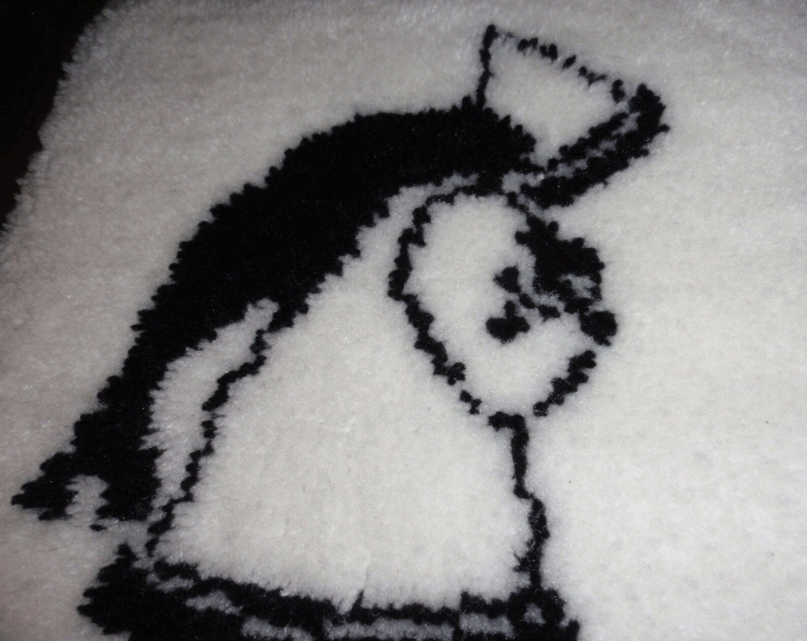 Inuit Eskimo Latch Hooking Hand Hooked Rug, Native First Nations Inuit ...