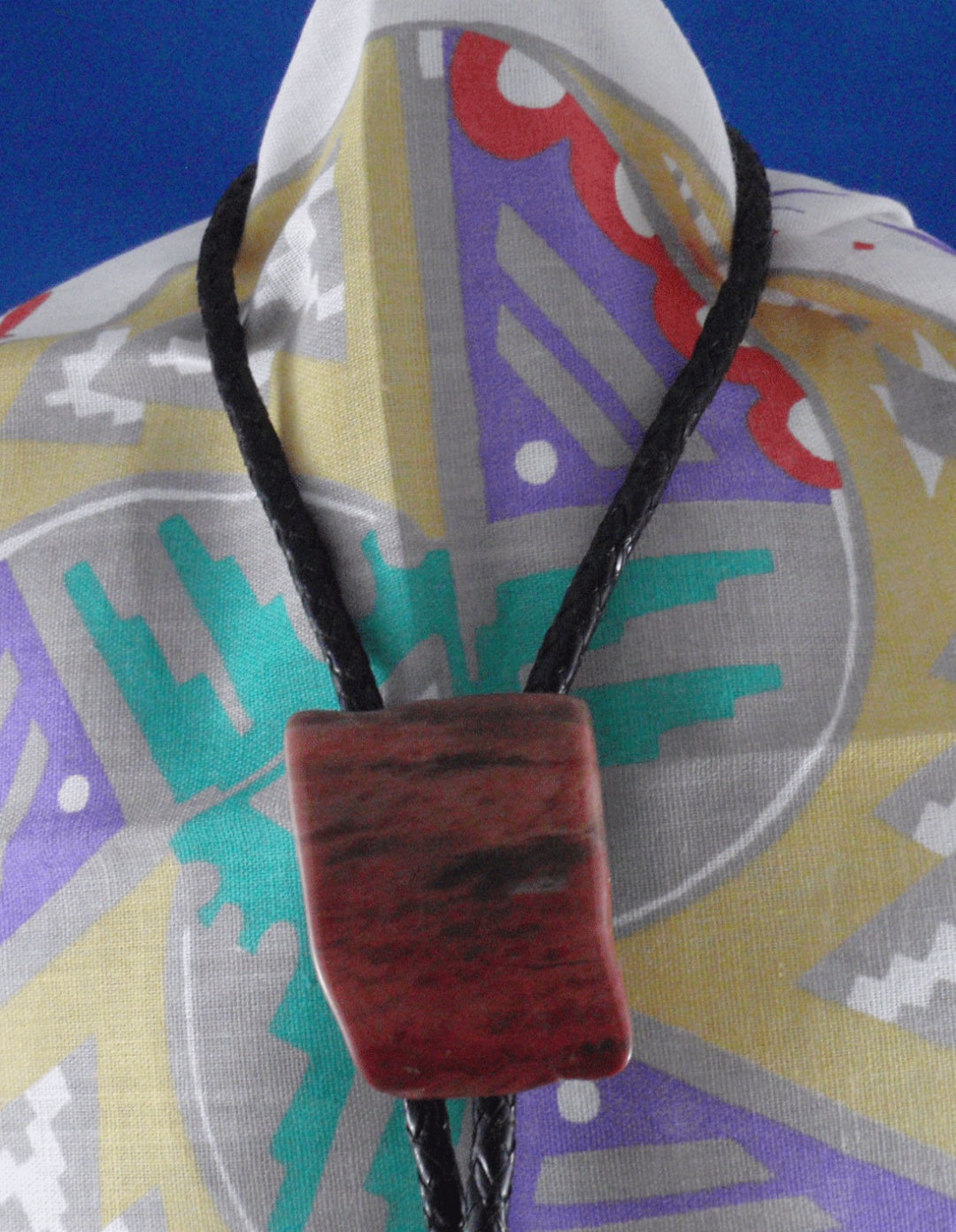 Red Jasper Western Bolo Tie Bola Tie Shoestring Necktie Red - Etsy