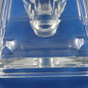 SALE Antique Pressed Glass Inkstand Inkwell, Frank A. Weeks Paragon No ...