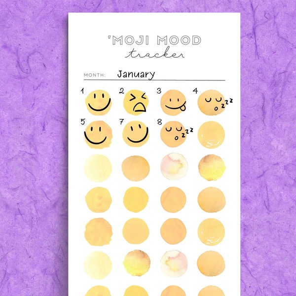 Weekly Mood Tracker - Etsy
