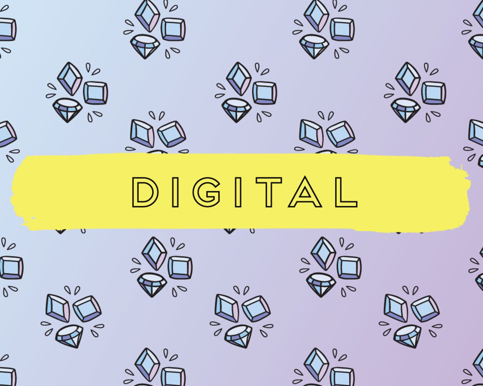 Diamond Gems Digital Printable Paper Pack for Vellum or - Etsy