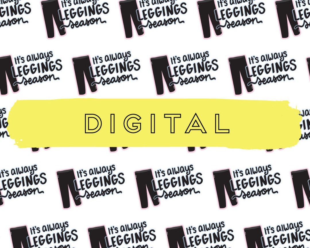 Leggings Season, Digital Printable Paper Design for Vellum or Acetate ...