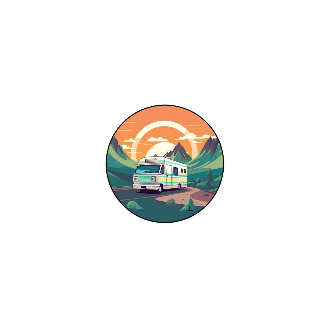 RV Camper Motorhome Camping Sublimation DTF Print Design - Etsy