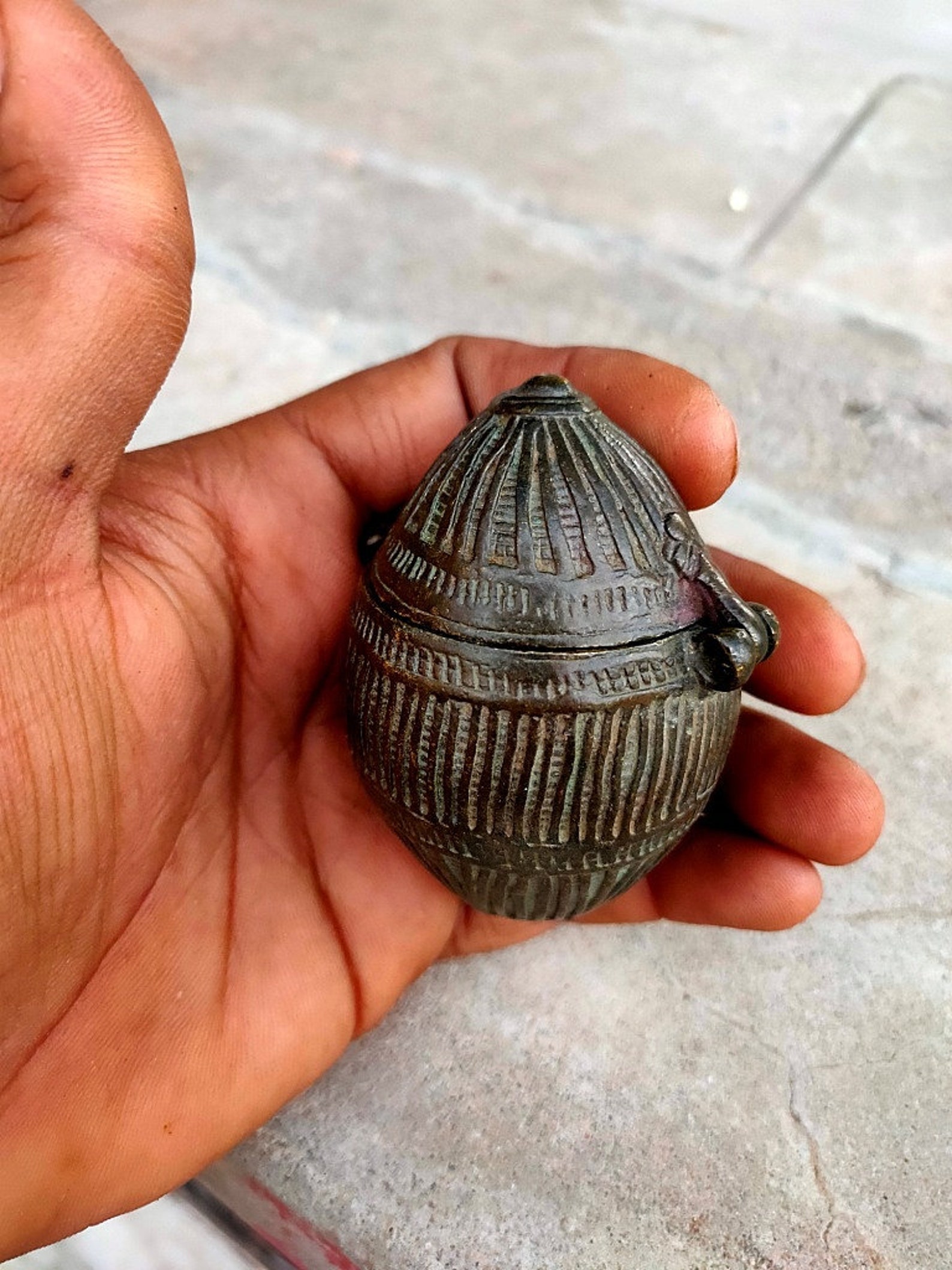 Antique Brass Tobacco Pot Lime Box Hand Crafted Unique Lime - Etsy