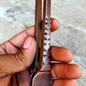 Antique Copper Tongs Old Hand Forged Tongs Indian Kitchenware - Etsy