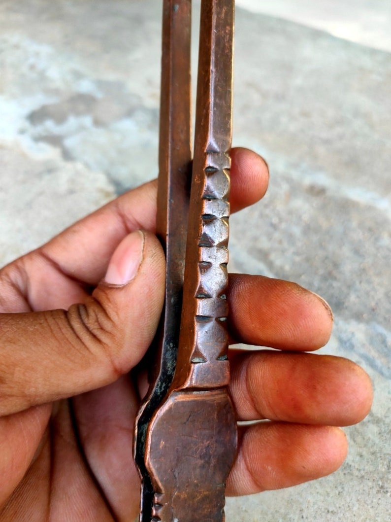 Antique Copper Tongs Old Hand Forged Tongs Indian Kitchenware - Etsy