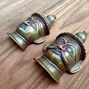 Antique Brass Shiva Parvati Face Statue Mukhalinga Mukhalingam Old ...