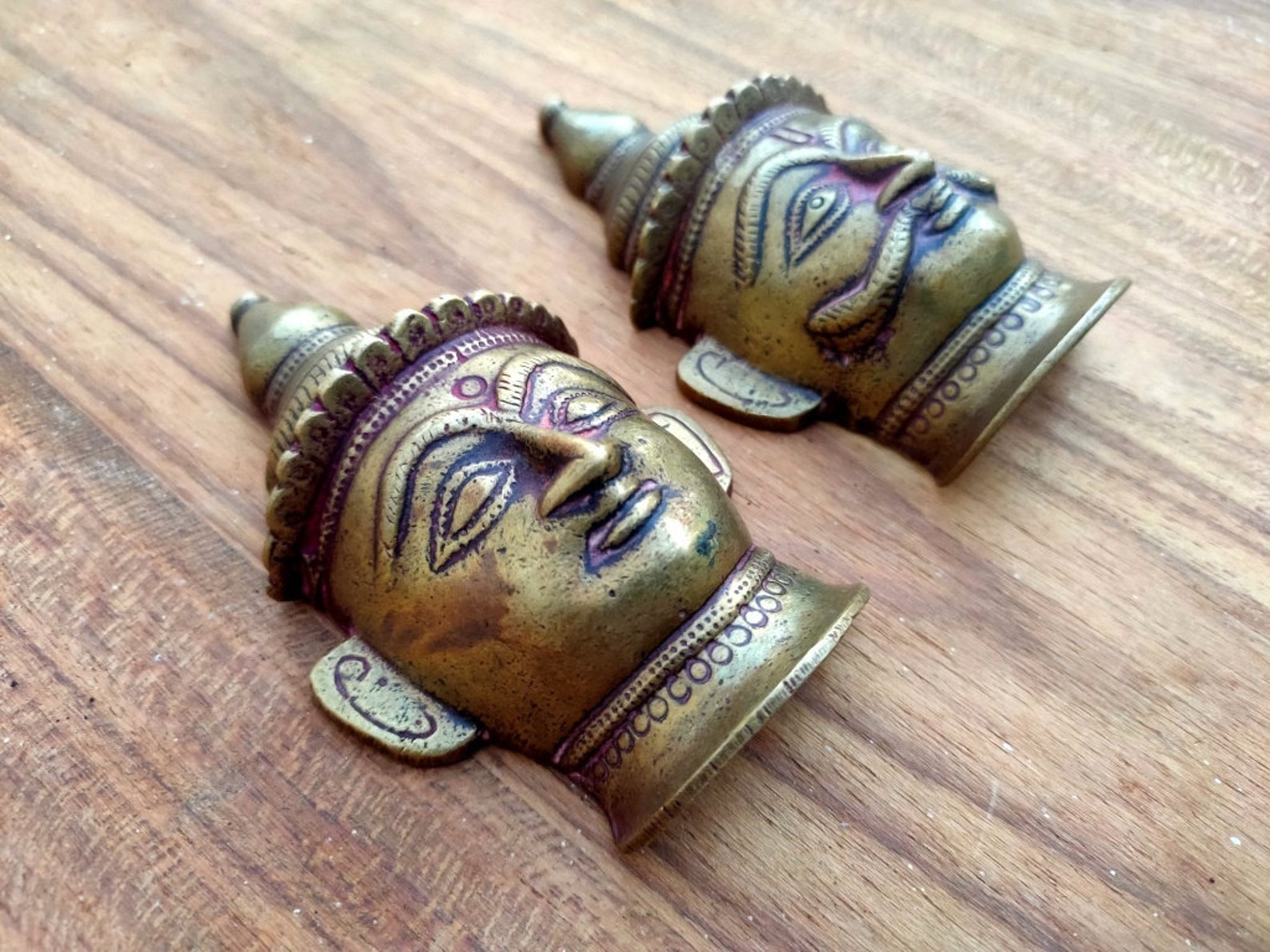 Antique Brass Shiva Parvati Face Statue Mukhalinga Mukhalingam - Etsy