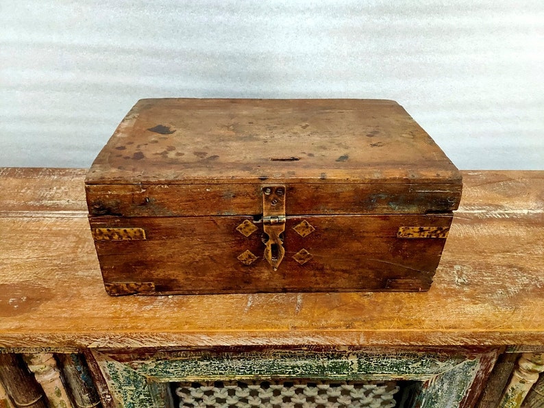 Antique Small Wooden Merchant Box Hand Made Antique Original - Etsy