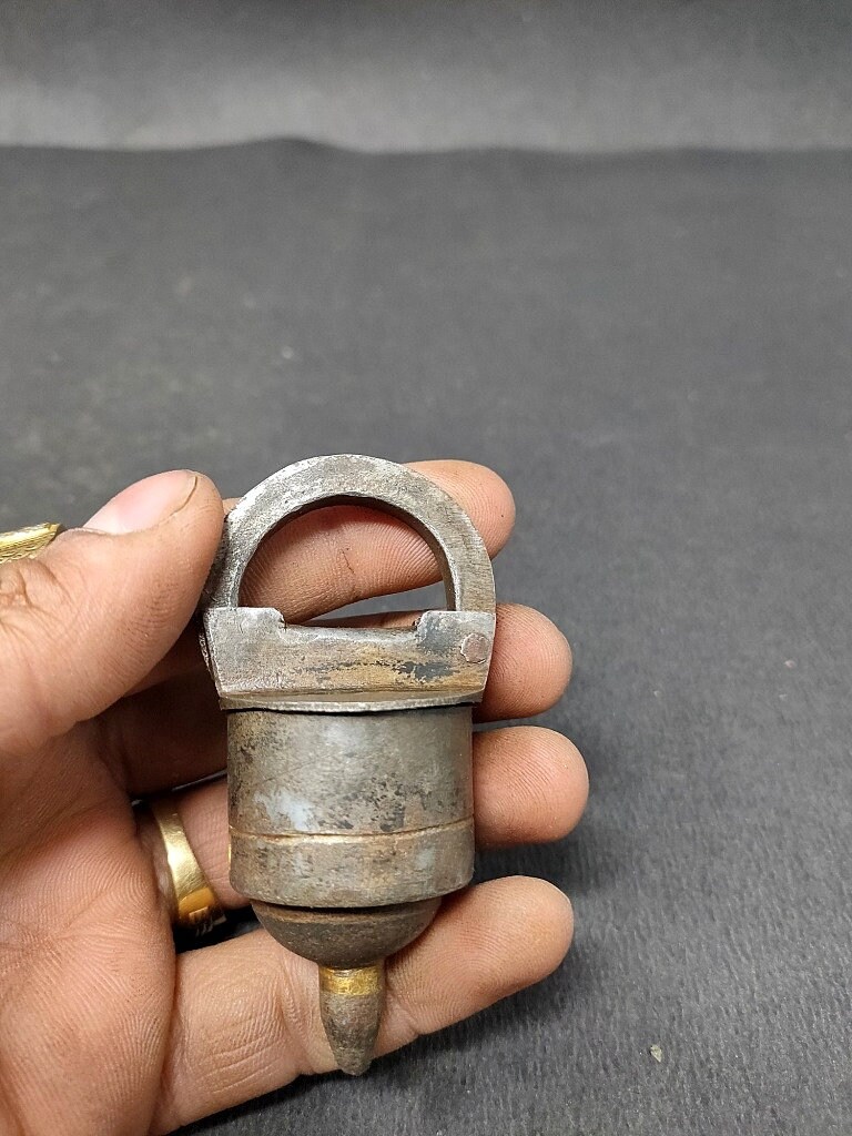 Antique Look Iron Tricky Padlock Bell Shape Lock Puzzle Padlock Hand ...