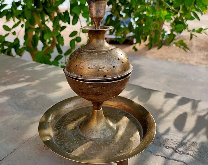 Antique Brass Loban Burner Old Brass Home Decor/ Antique Indian Home ...