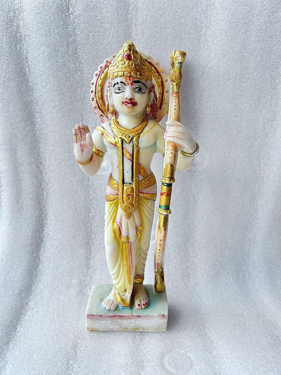 Antique Heavy Stone Hand Carved Hindu God Shree Ram Ji Statue Sculpture ...
