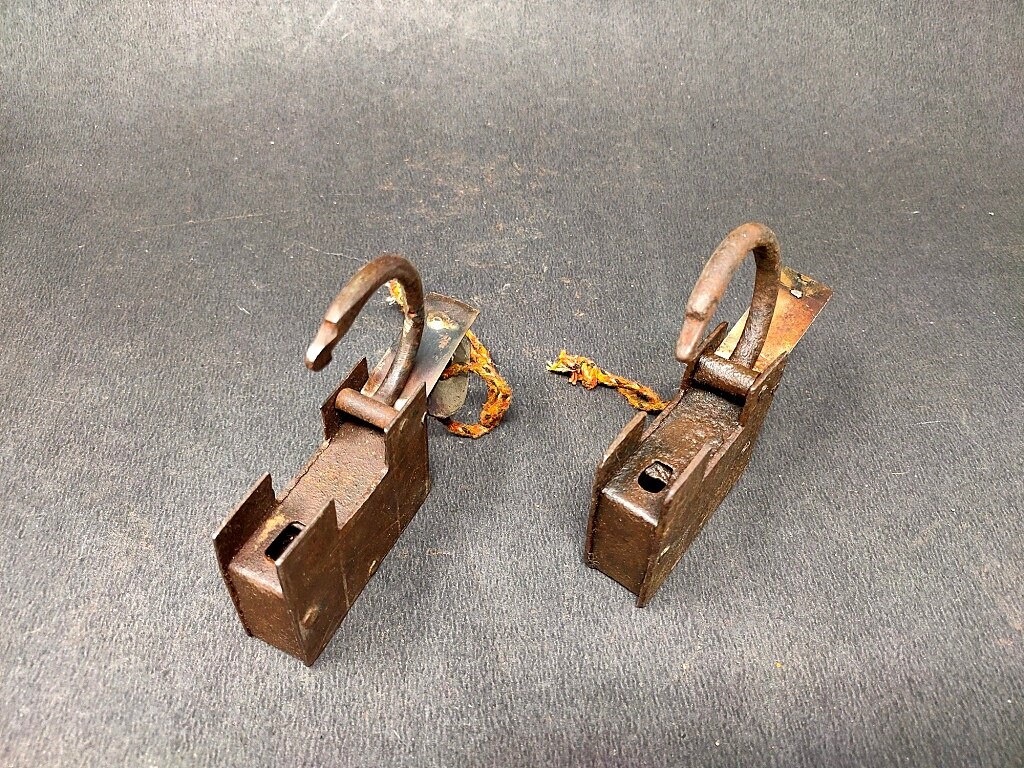 Antique Iron Tricky Padlock Old Hand Crafted Screw System Lock | Etsy