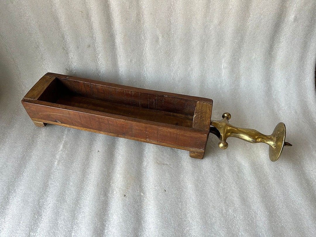 Antique Wooden Wall Hanging Statue Holder Old Hand Crafted Antique ...