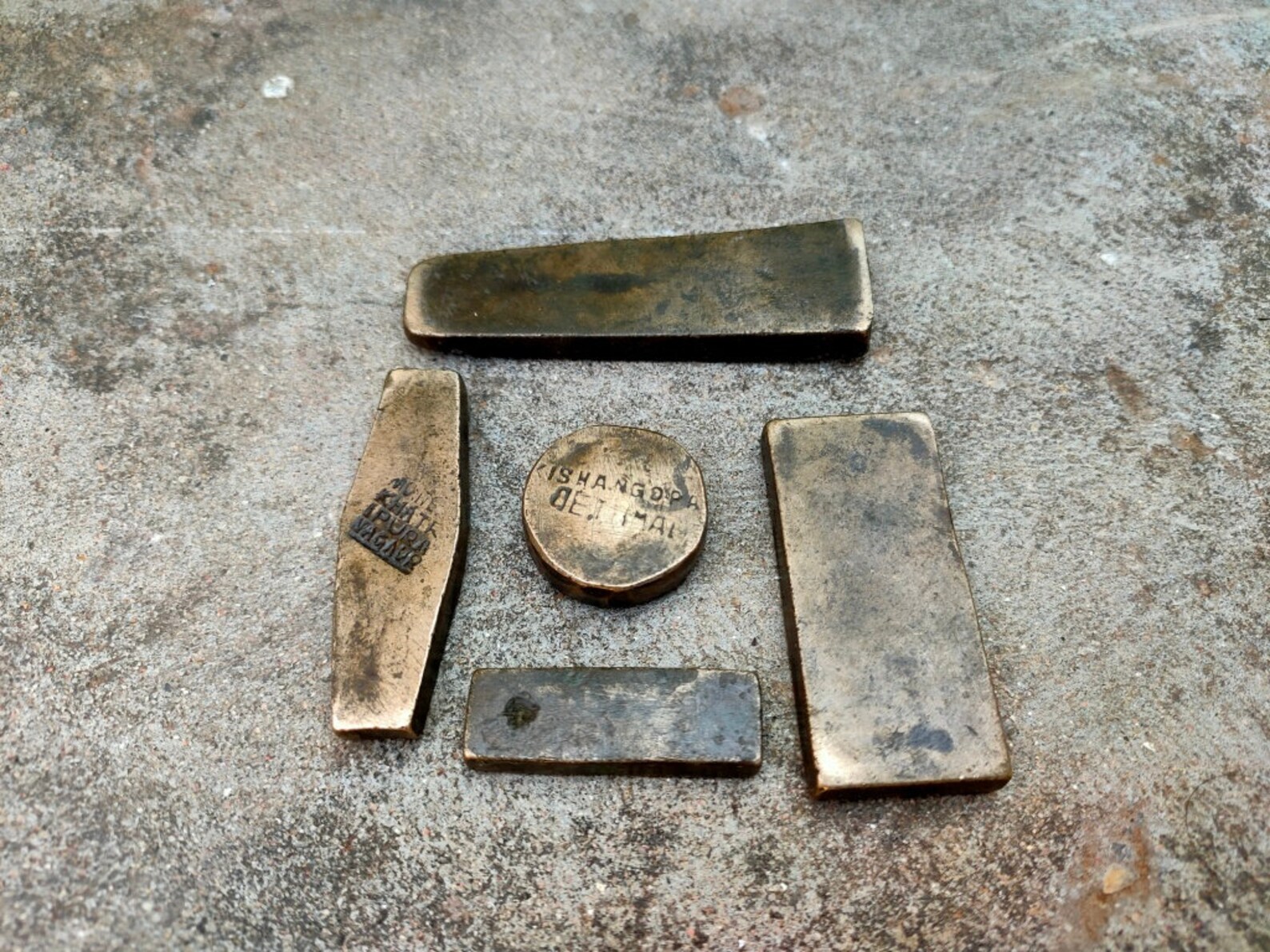 5 Pc Antique Fine Floral Carved Mold Gold Smith Tool Unique Pendant ...