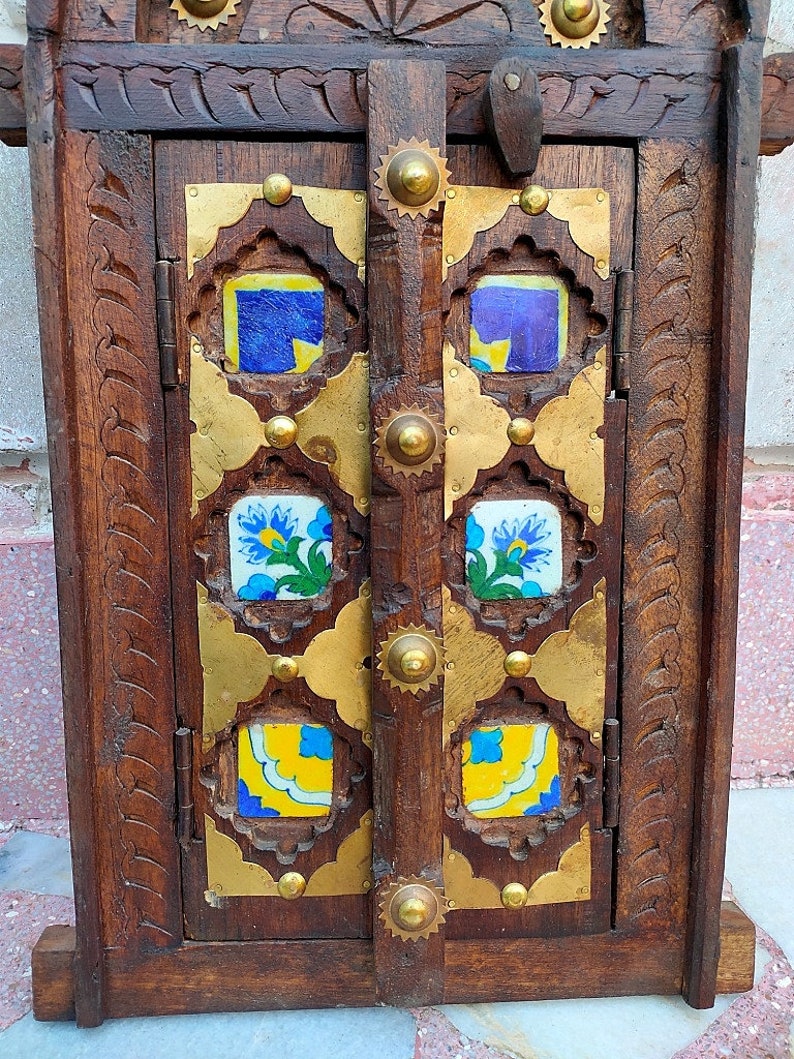 Wooden Hand Floral Carved Ceramic Tiles Fitted Window Door - Etsy