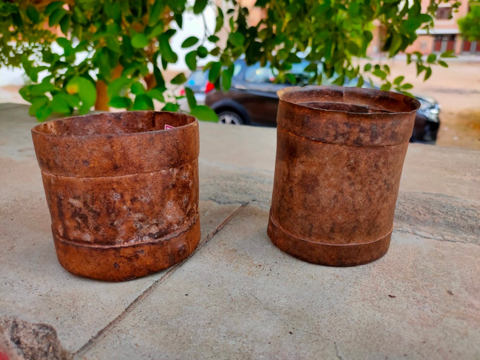 Ancient Iron Measure Pot Old Sugar Measurement Pot Hand Crafted Tribal ...