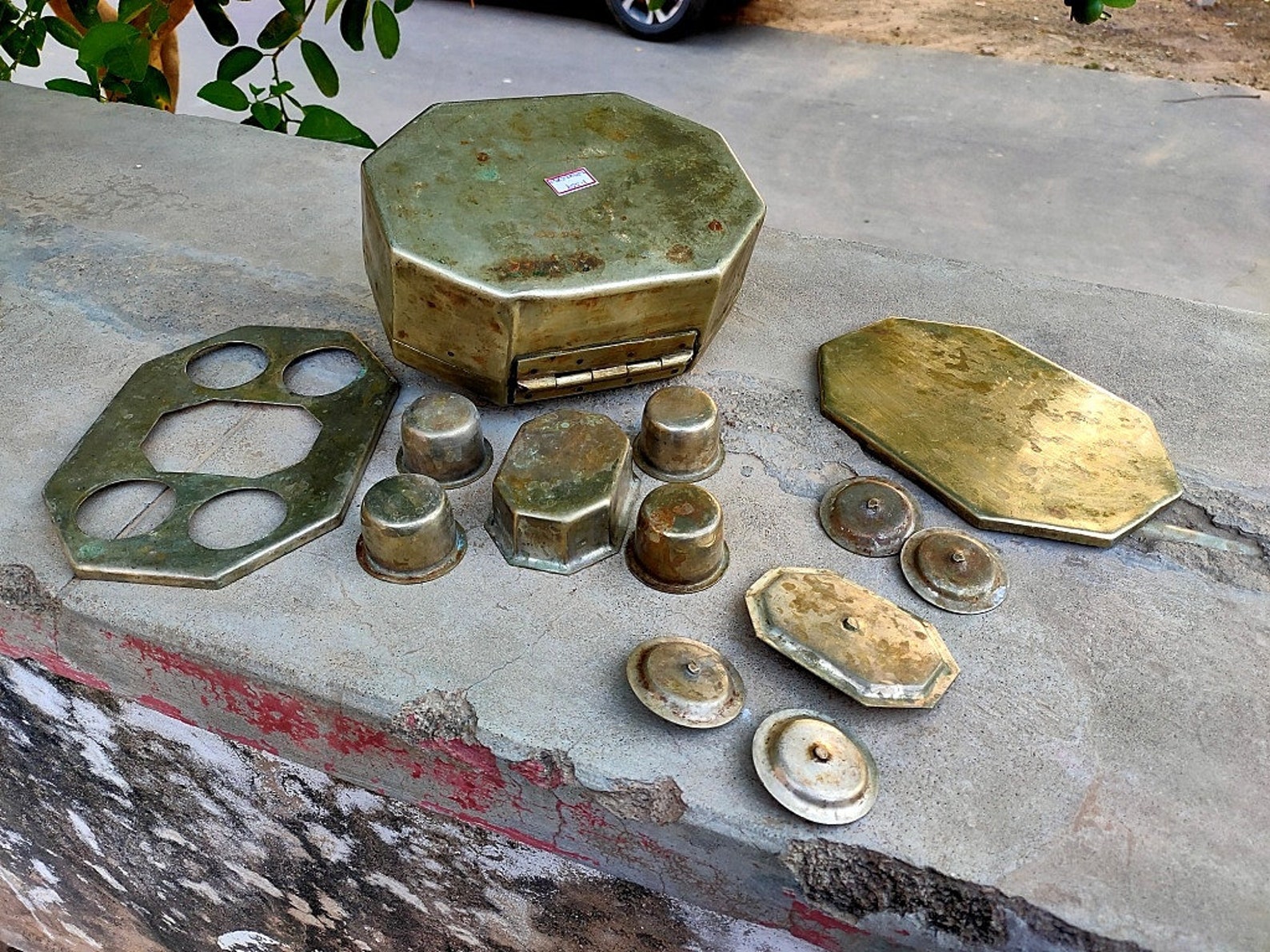 Antique German Silver Betel Nut Box Made in Germany Hand - Etsy