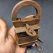 Antique Look Iron 5 Key Tricky Lock Hidden Key Hole Puzzle Padlock Hand ...