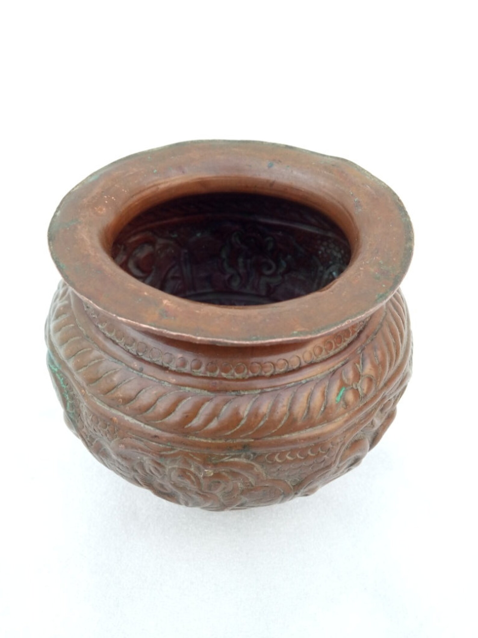 Antique Copper Holy Water Pot Hindu God Ganesha Embossed Om | Etsy