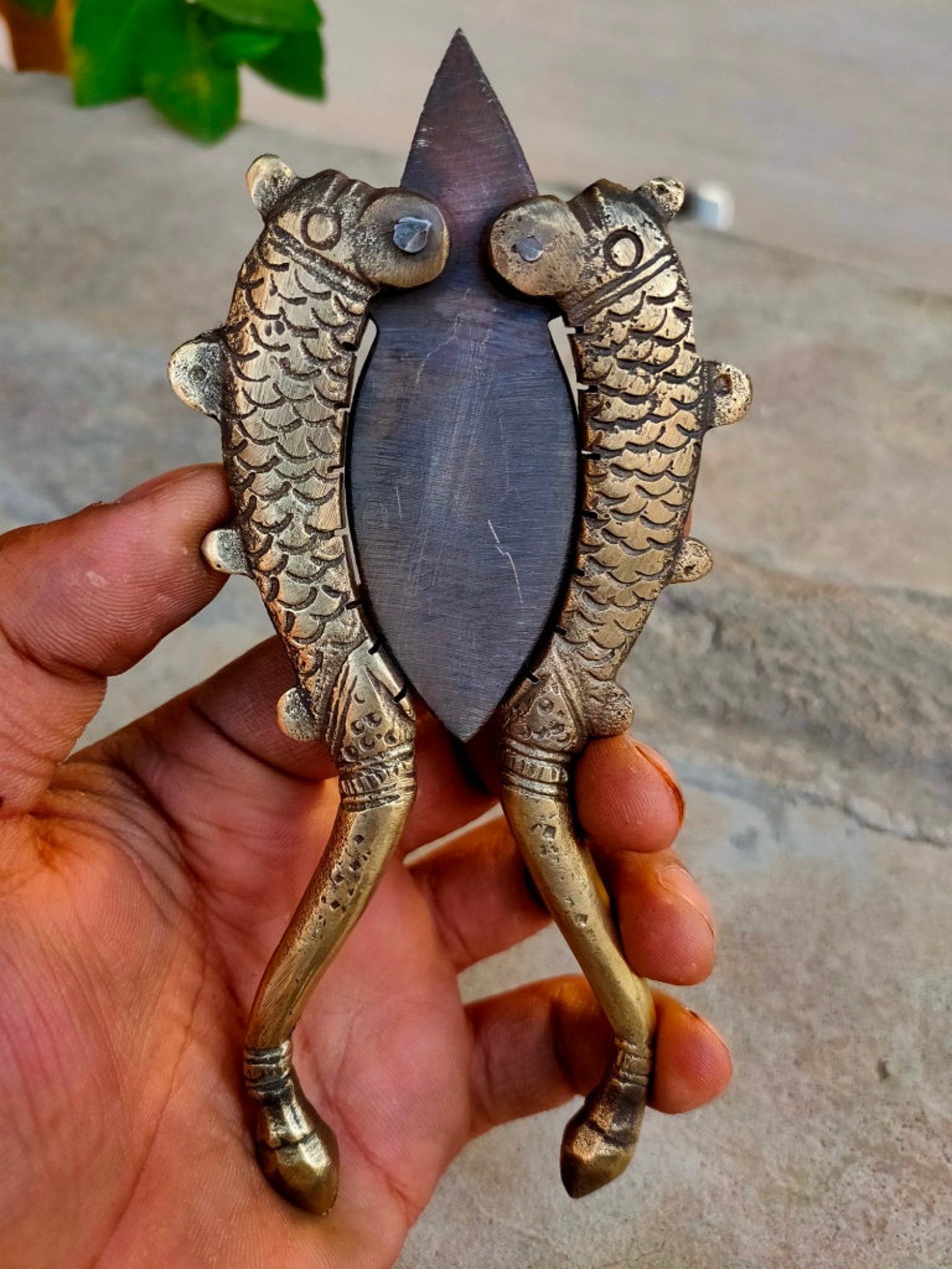 Brass Fish Betel Nut cutter Hand Crafted Sarota Unique Shape | Etsy