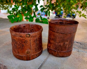 Antique Wooden Grain Measurement Pot Paili Original Old Hand Carved Art ...
