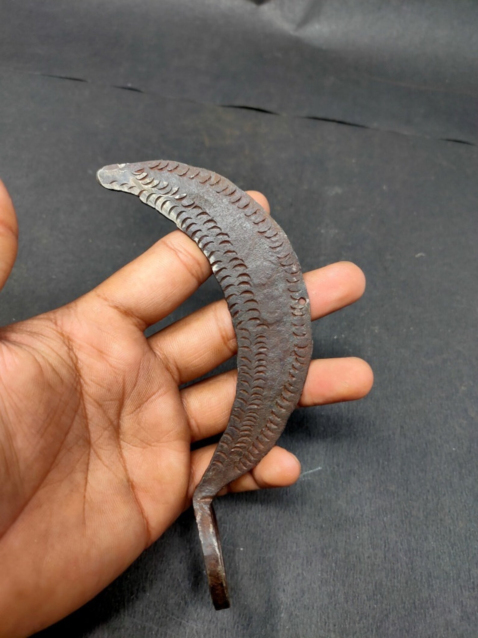 Antique Iron Knife Katar Hand Engraved Unique Weapon Old 2 Pc Indian ...