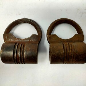 Antique Iron Barrel Shape Lock Hand Made Tribal Padlock Screw System ...