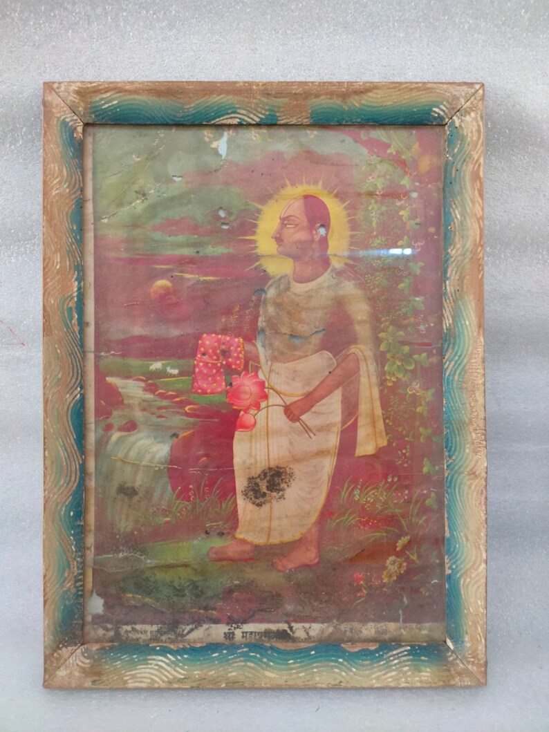 Vintage Jain Worship Swami Saint Print Old Jainism God Litho - Etsy