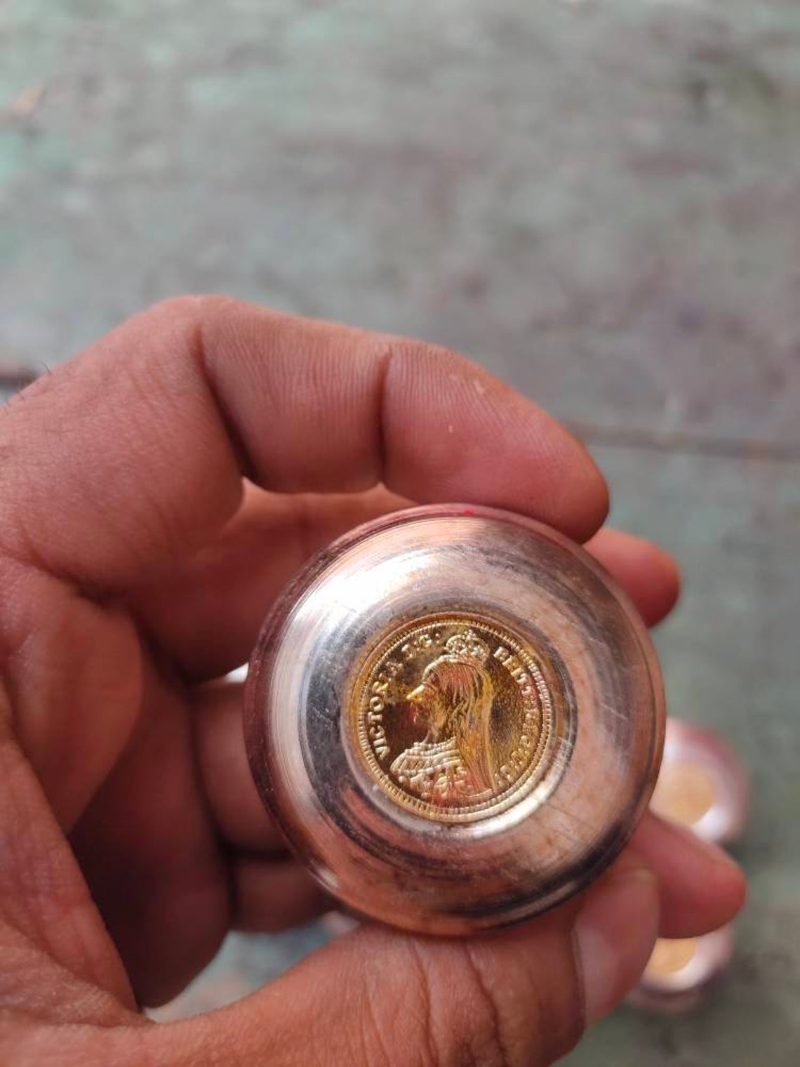 Old Silver Plated Box Old Copper Pill Box Pure Silver Plated - Etsy