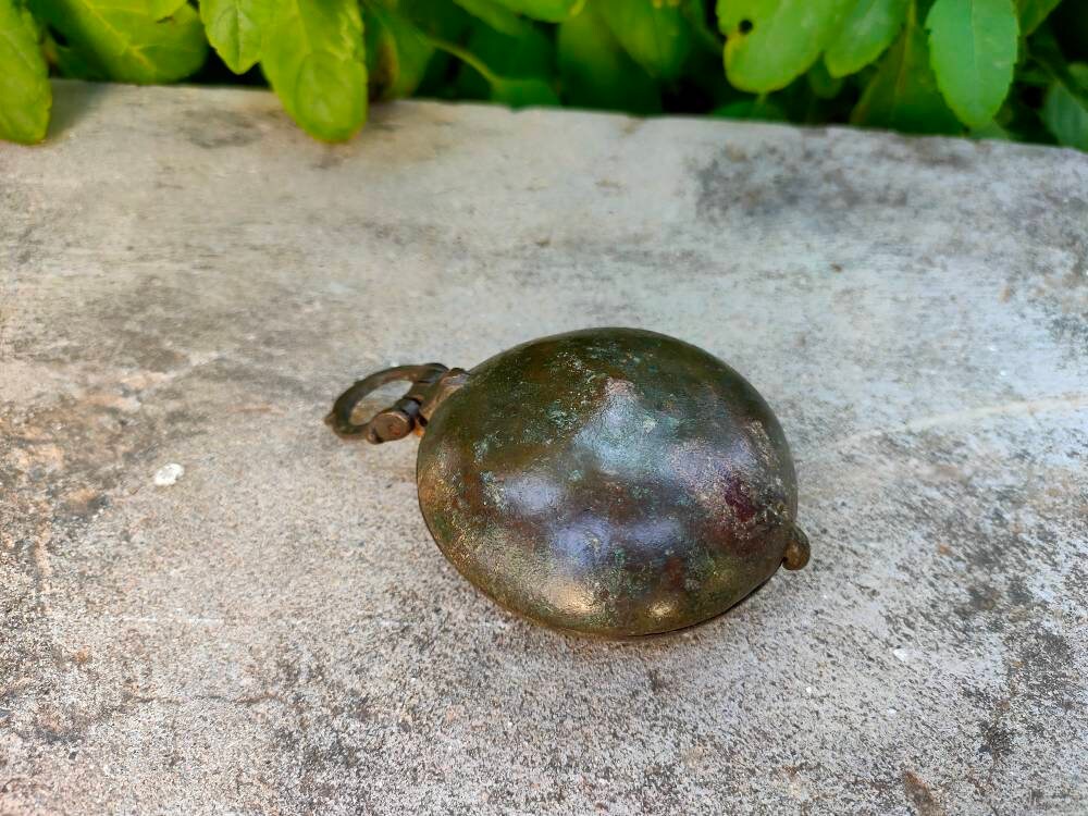 Antique Brass Lime Box Tabacco Box Hand Crafted Unique Trinket Box ...