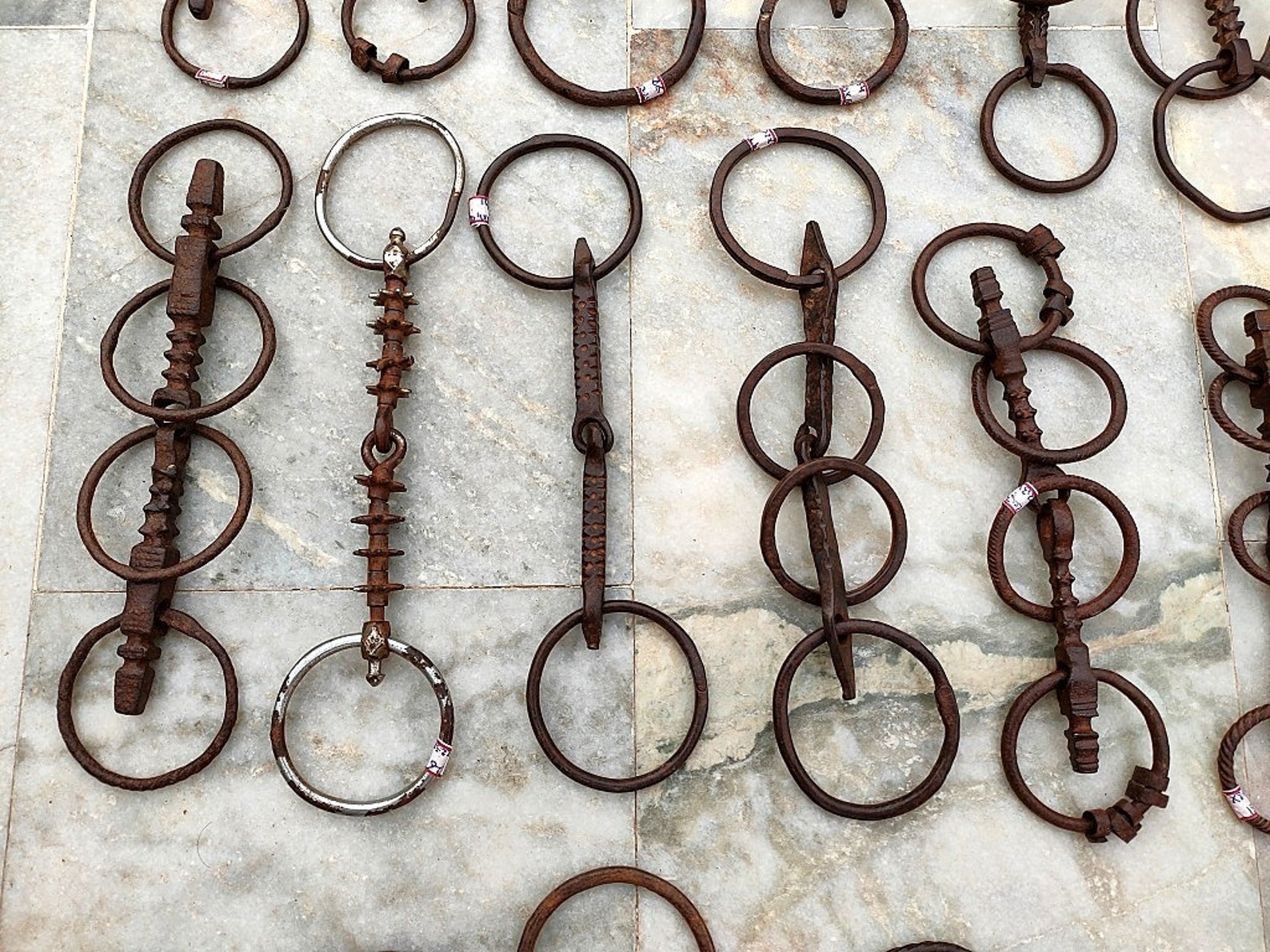 50 Pc Antique Iron Horse Bit Hand Forged Engraved Design Unique Horse ...