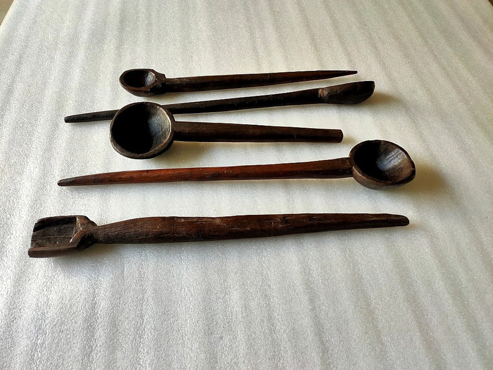 Antique Wooden Spoon Old Hand Carved Holy Spoon Hand Made - Etsy