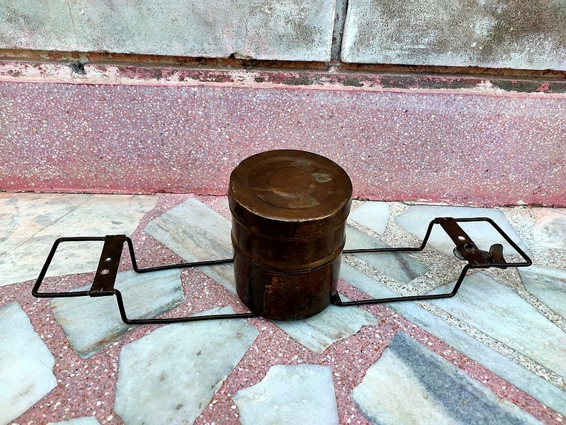 Vintage Brass Lunch Box/ Brass Tiffin Box/ Brass Lunch Box/ | Etsy