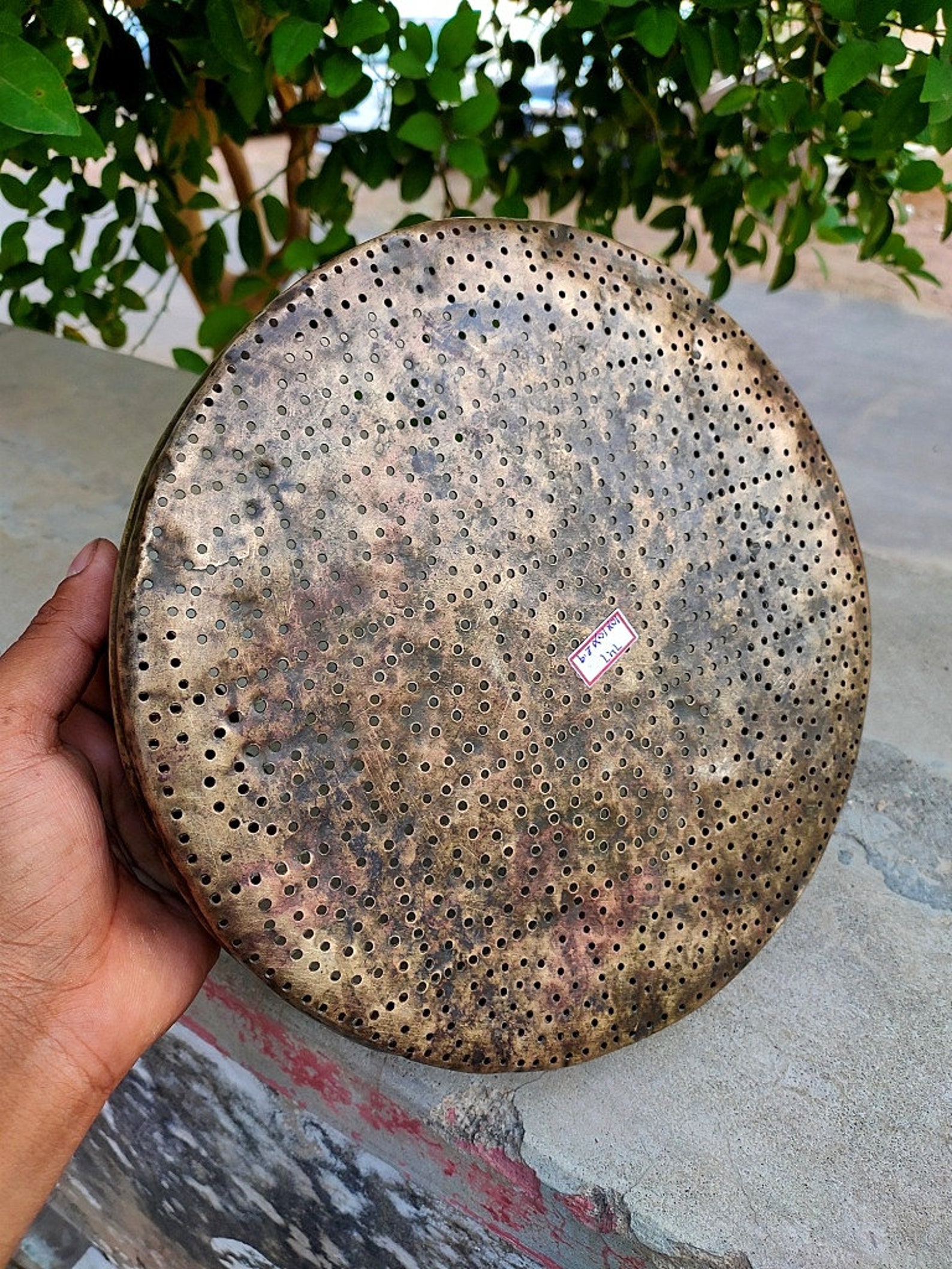 Antique Rare Brass Grain Filter Hand Crafted Line Cut Design - Etsy