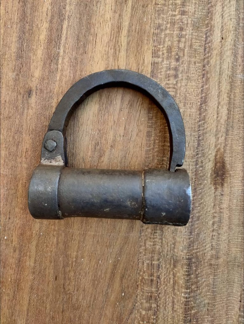 Antique Original Barrel Shape Iron Padlocks / Old Iron Big - Etsy