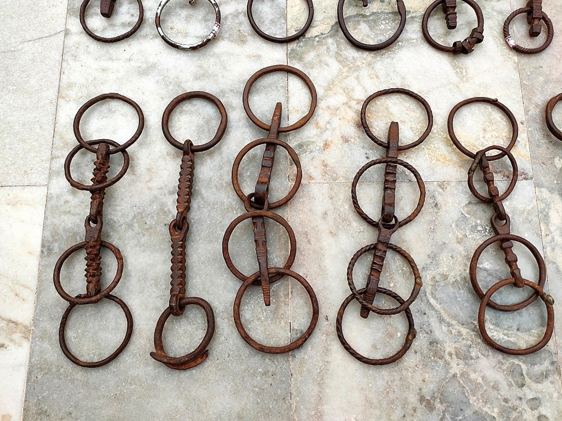 50 Pc Antique Iron Horse Bit Hand Forged Engraved Design | Etsy