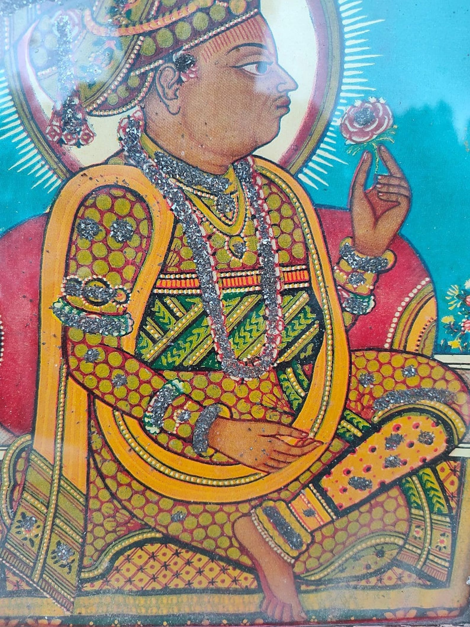 Antique Original Hindu God Ramdev Litho Print Old Hindu Priest - Etsy