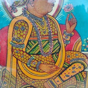 Antique Original Hindu God Ramdev Litho Print Old Hindu Priest Print ...