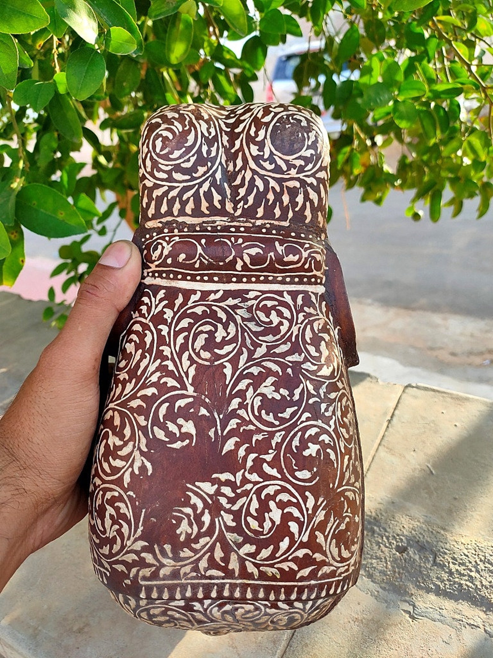 Vintage Elephant Statue Statuette Old Wooden Elephant Figure - Etsy