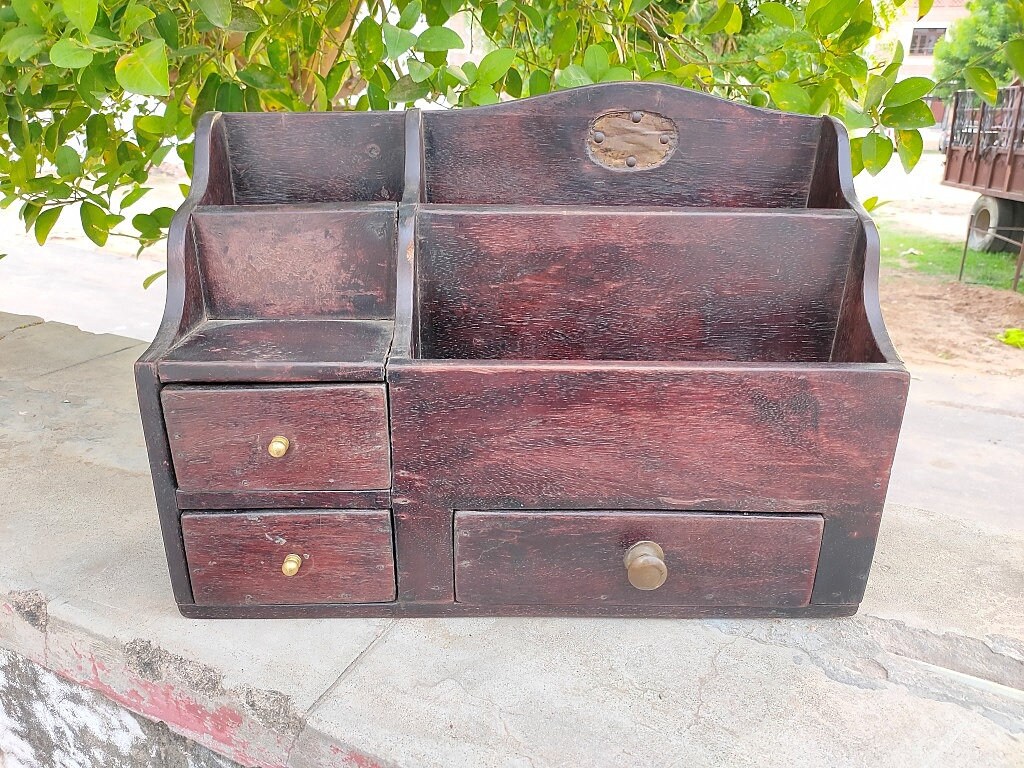 Antique Teak Wood Post Office Letter Box Hand Made Teak Wood - Etsy