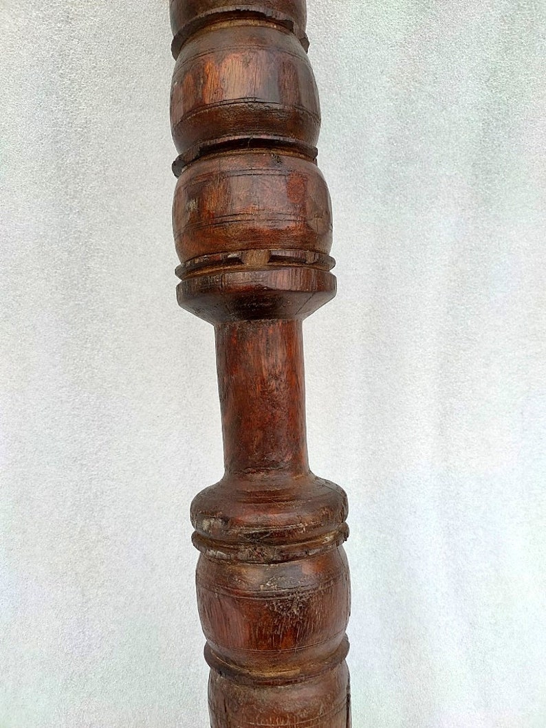 Antique Wooden Spice Pestle Old Hand Carved Big Mortar Stick - Etsy